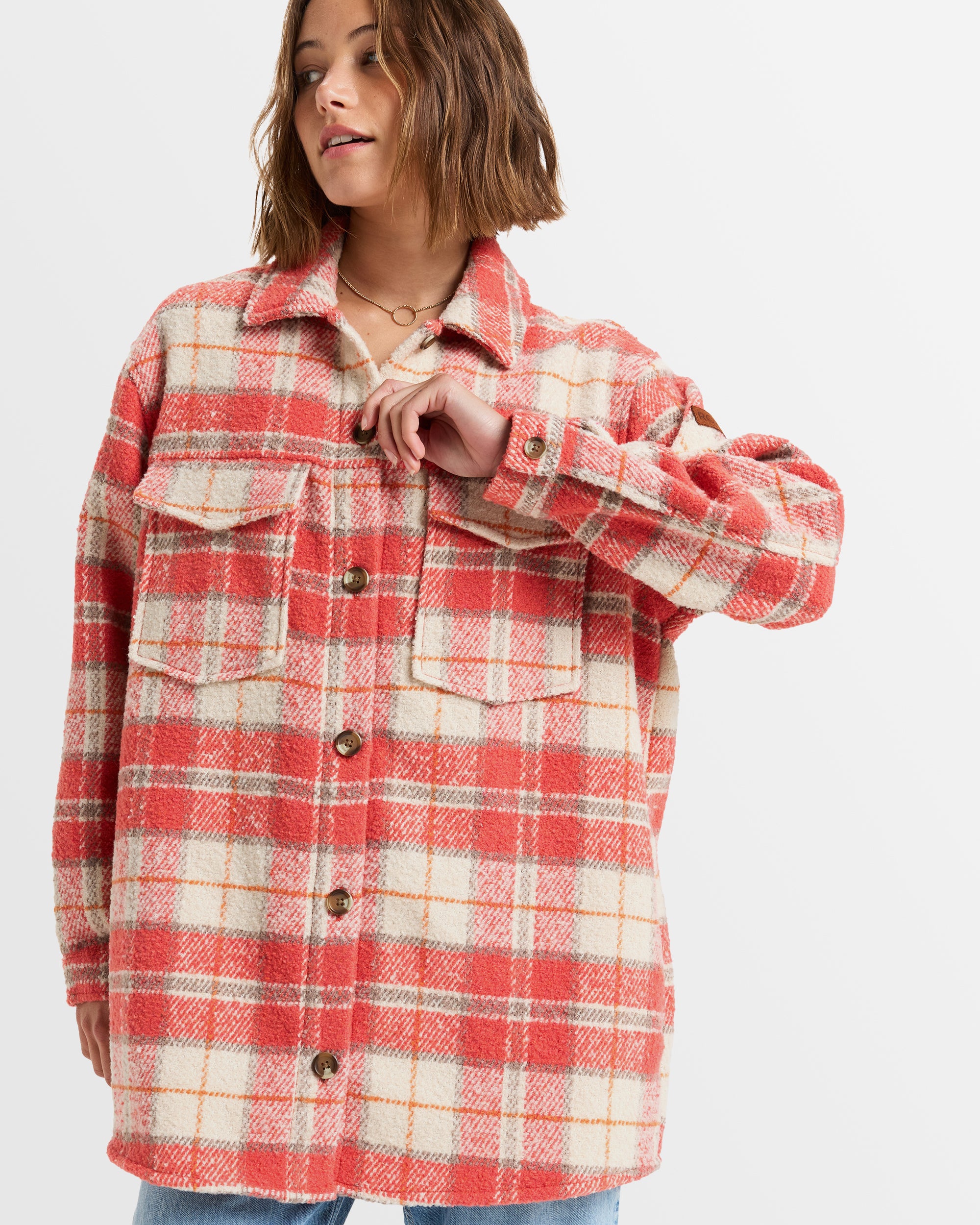 Womens Check The Swell Iiii Shacket - DUBARRY FULL PLAID | Roxy
