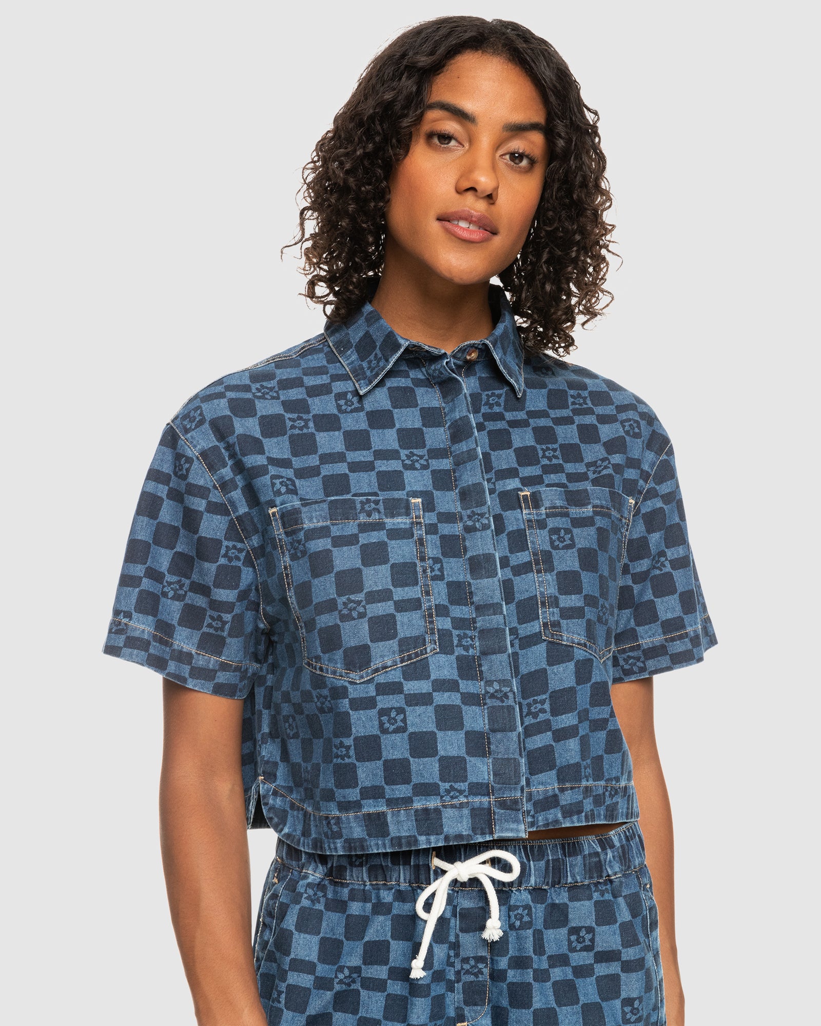 Womens Blue Wave Club Printed Shirt - MOOD INDIGO SOL POWER | Roxy