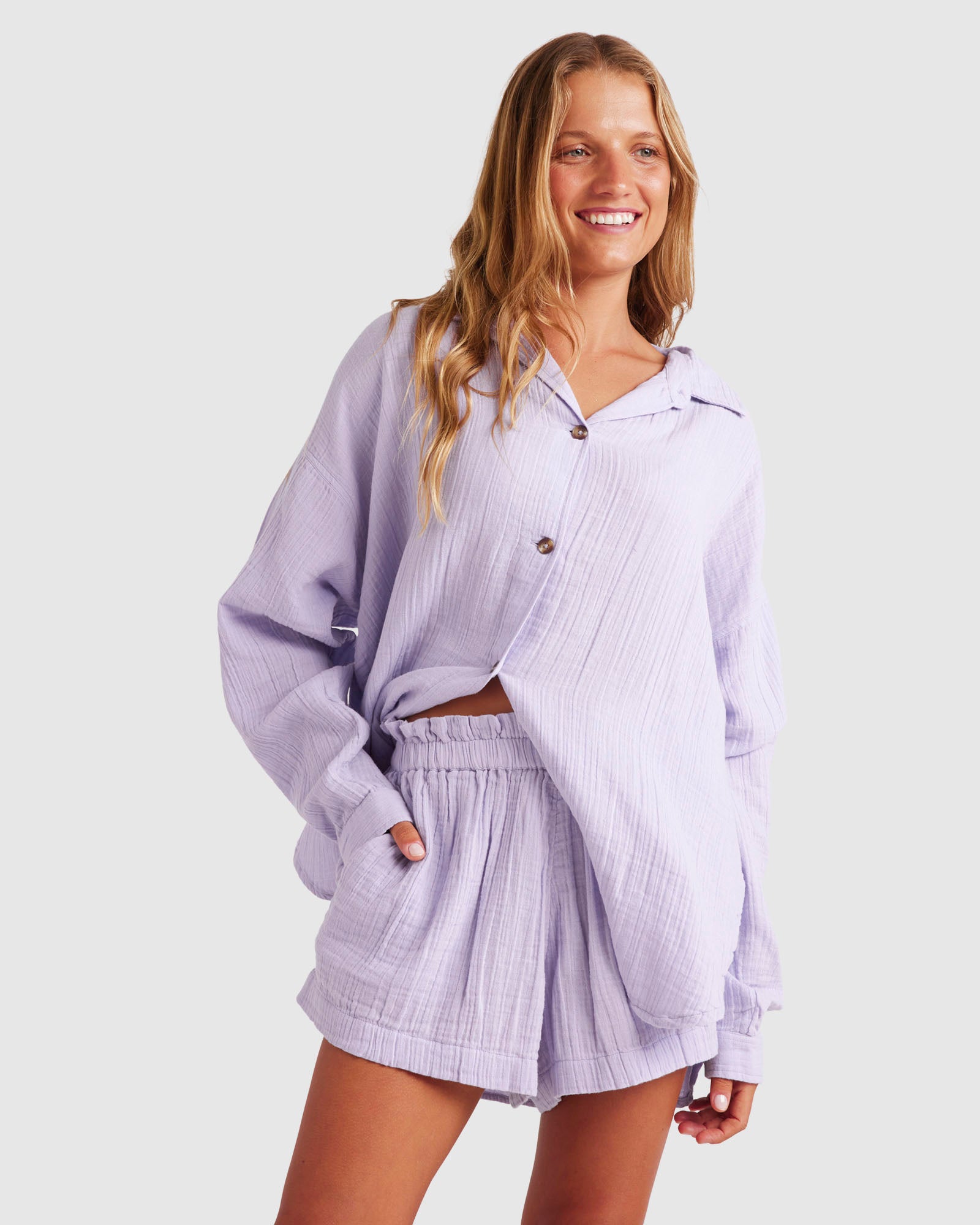 Womens Morning Time Shirt - LAVENDER | Roxy