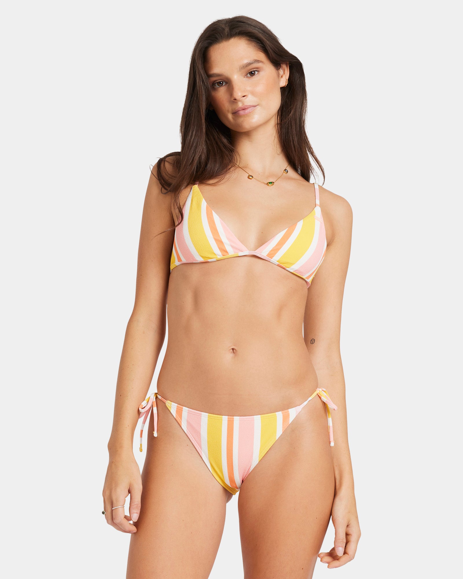 Womens Bazaar Medium Coverage Bikini Top – Roxy