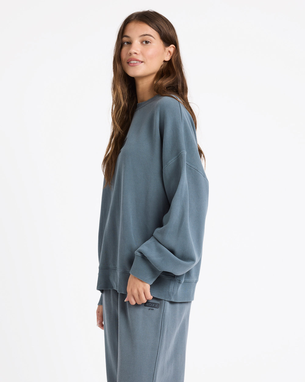 Womens Heading out Crew Neck – Dark Slate – Roxy Australia