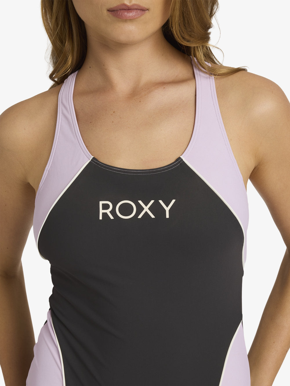 Womens Roxy Active C Block One Piece – Black Multi – Roxy Australia