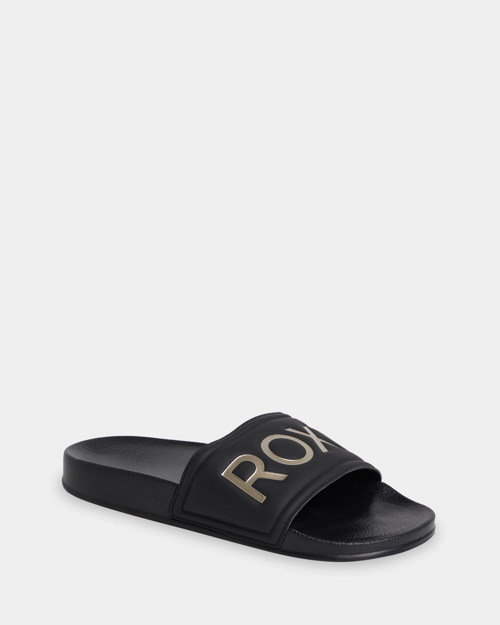 Girls 8-16 Slippy Slides - BLACK/M GOLD | Roxy