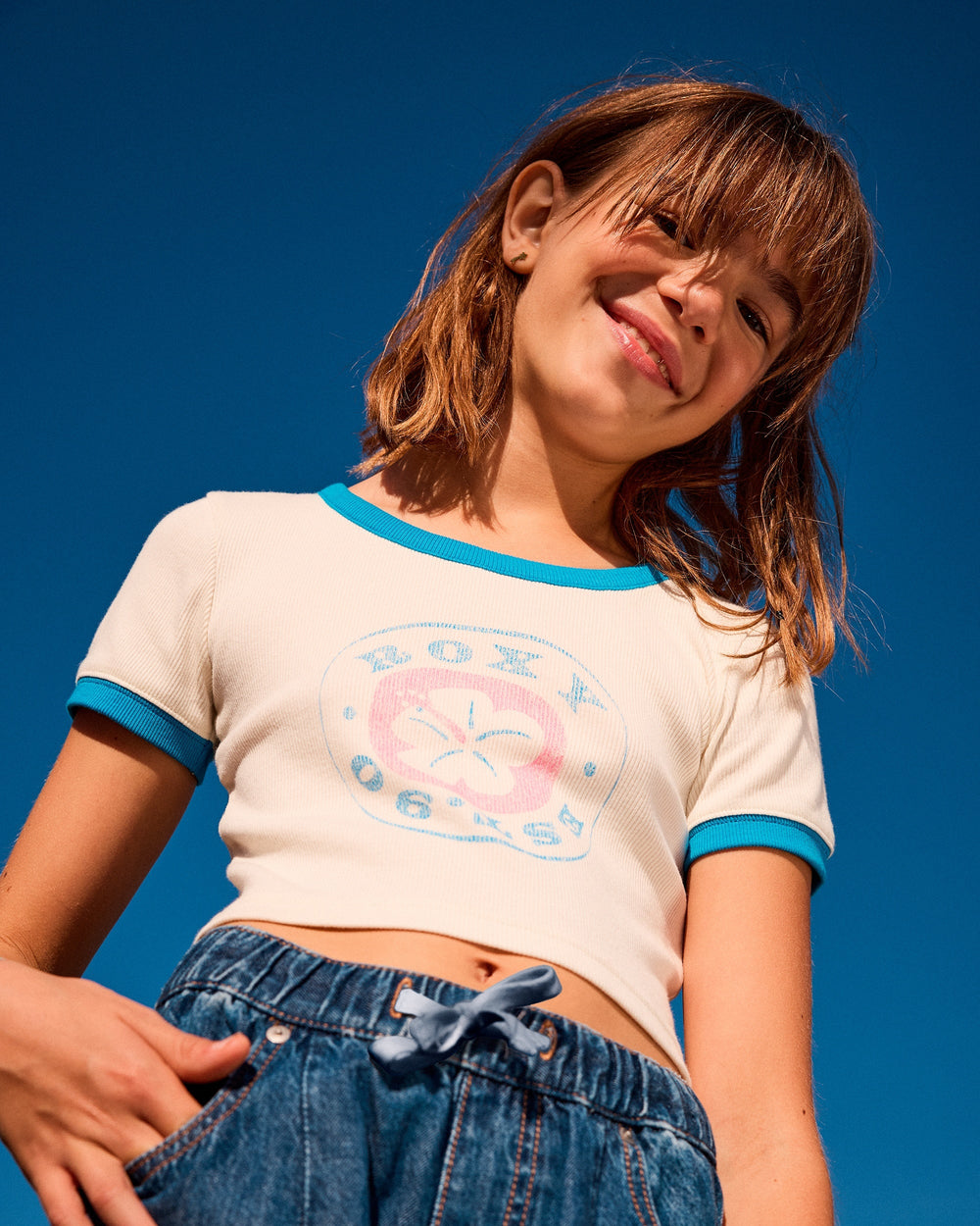 Girls 8-16 Hey Yeah Crop Top – Roxy