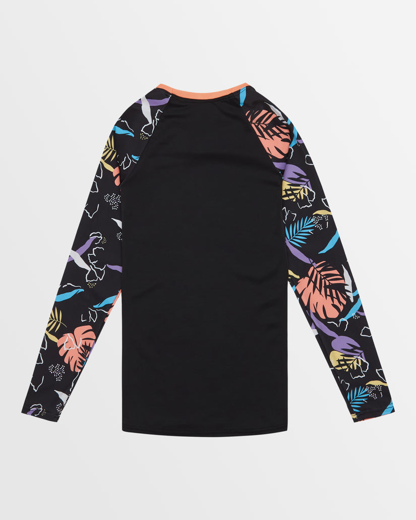 Girls 8-16 Active Lycra Long Sleeve Rash Vest - ANTHRACITE ACTIVE RG | Roxy