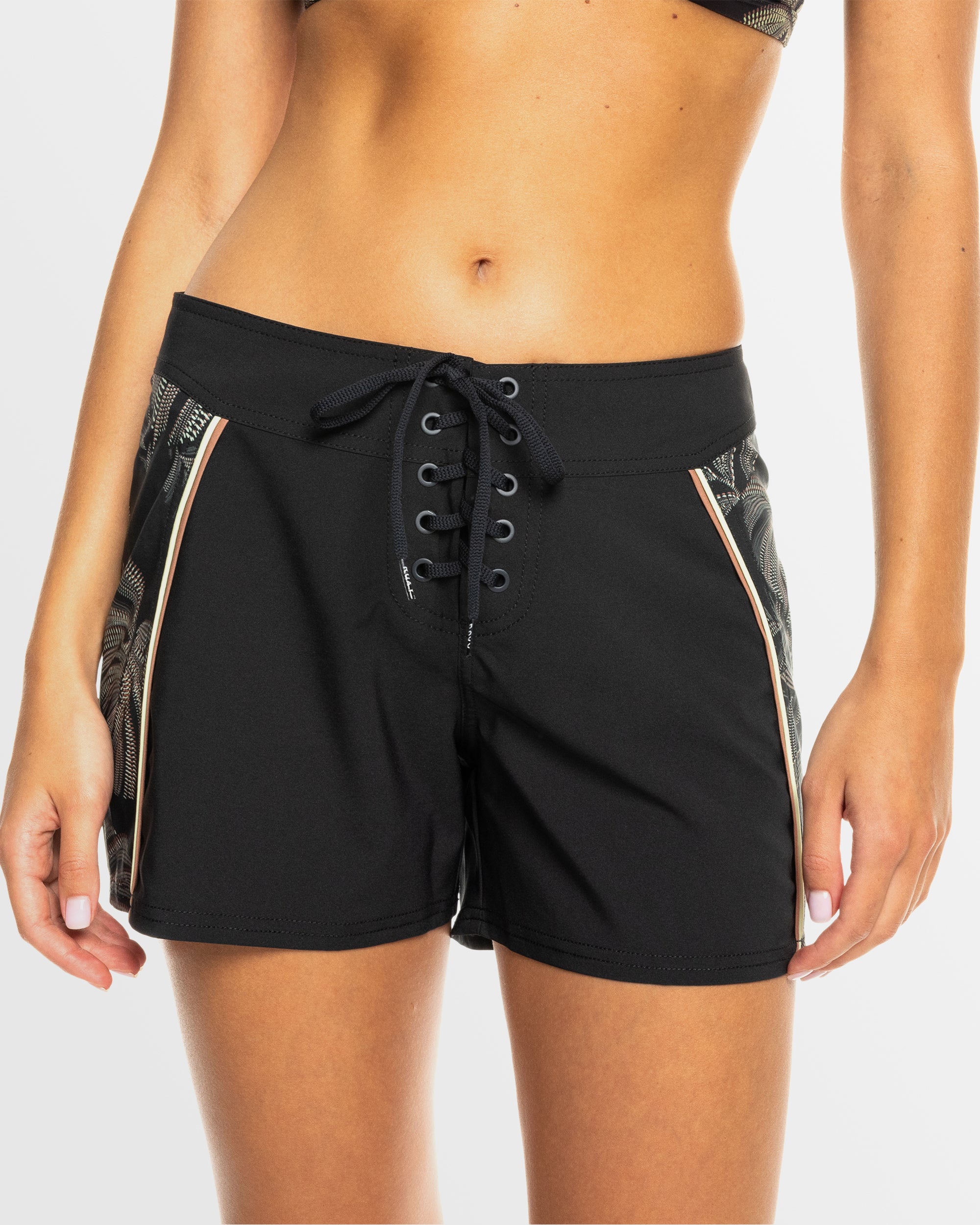 Womens Roxy Pro The 93 Win Boardshorts - ANTHRACITE THE PALMS WETSUIT ...