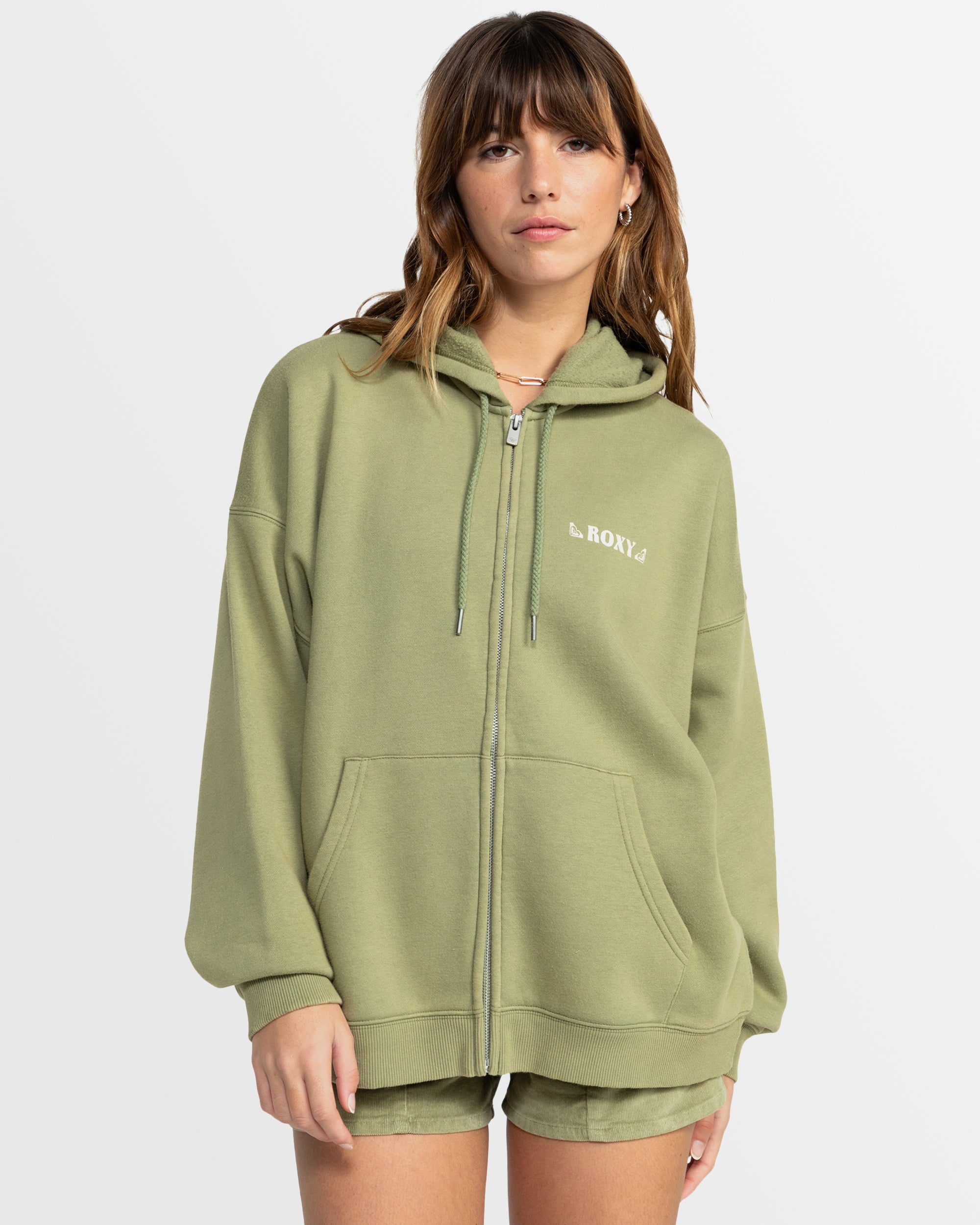 Lineup Oversized Zip A - OIL GREEN | Roxy