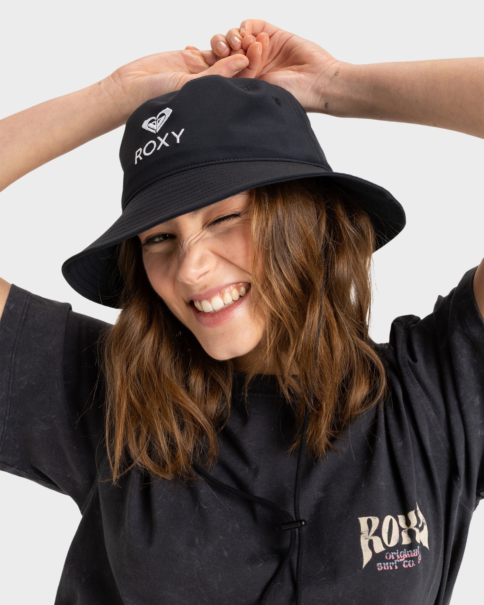 Womens Passion Moon Bucket Hat - ANTHRACITE | Roxy