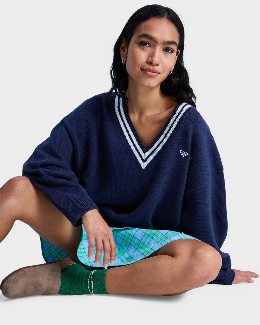 Womens Surf School V Neck Jumper – Roxy