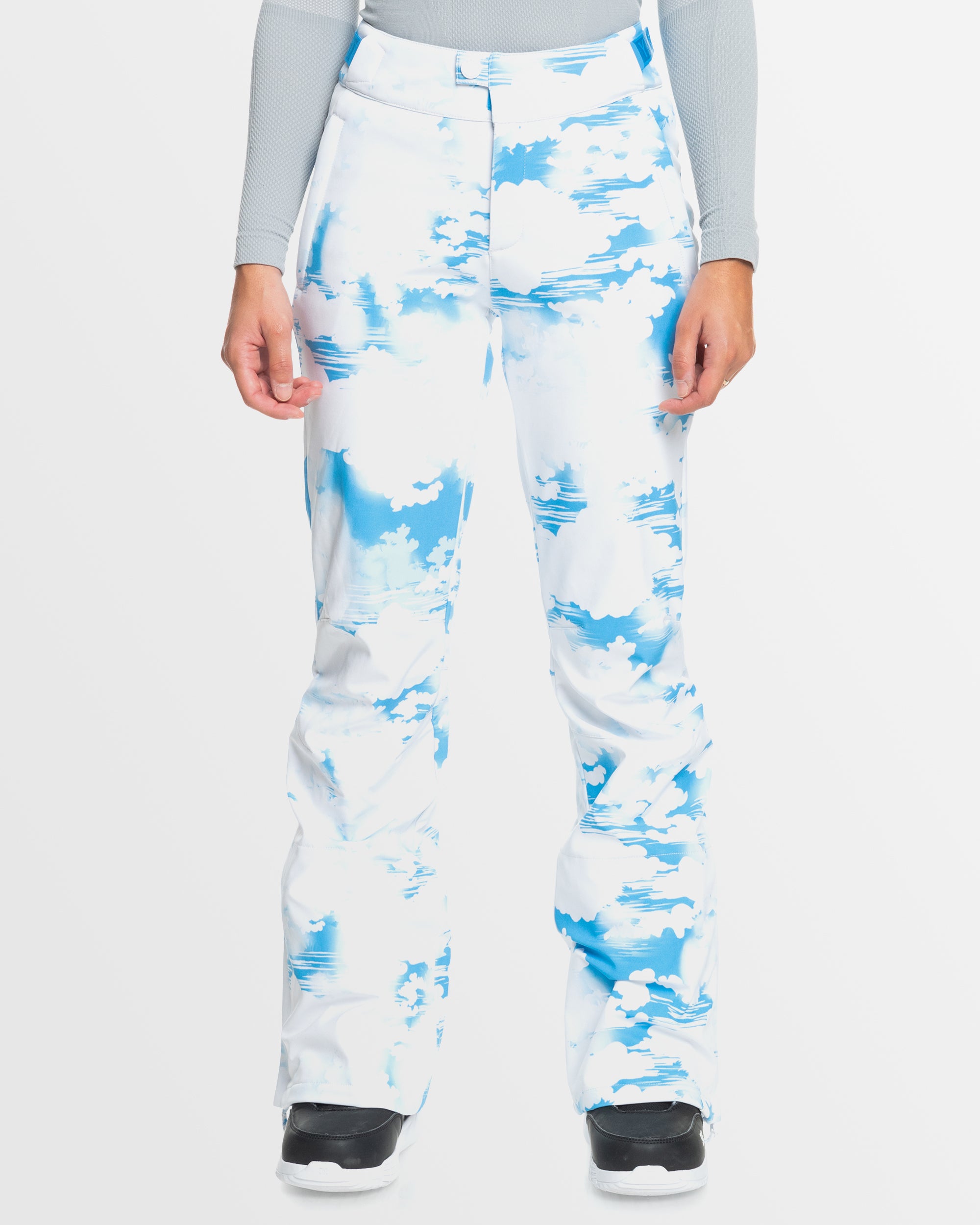 Womens Chloe Kim Snow Pants - AZURE BLUE CLOUDS | Roxy