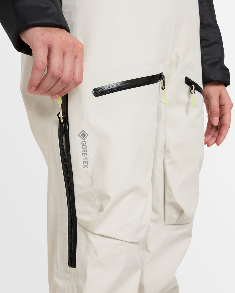Womens Gore-Tex Lunalite 3L Bib Snow Pants - BUTTERCREAM | Roxy