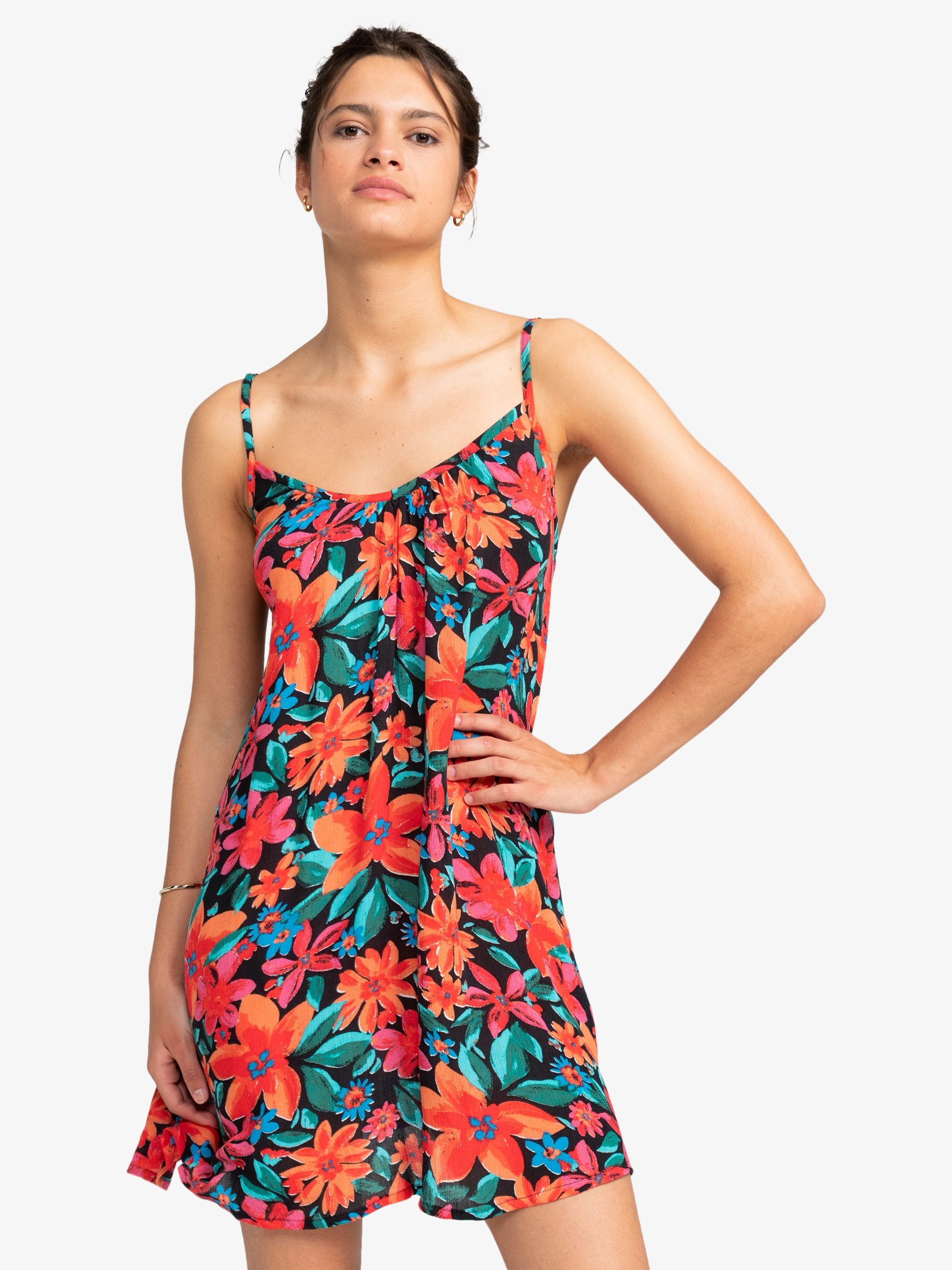 Womens Spring Adventure Dress - ANTHRACITE FLORAL FIESTA BIG | Roxy
