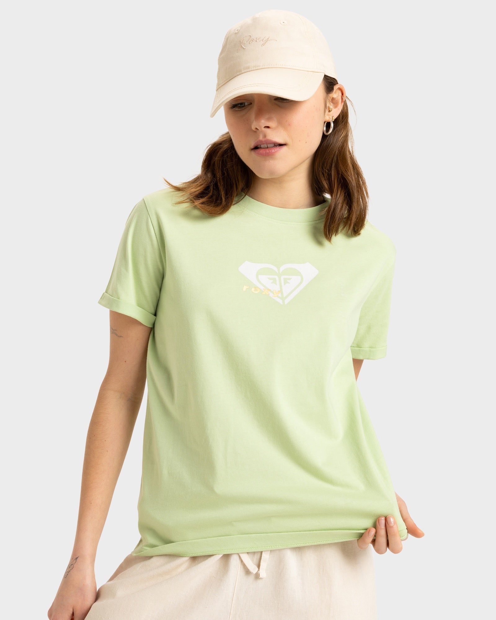 Womens Oceanregular Corpo T-Shirt - FOAM GREEN | Roxy