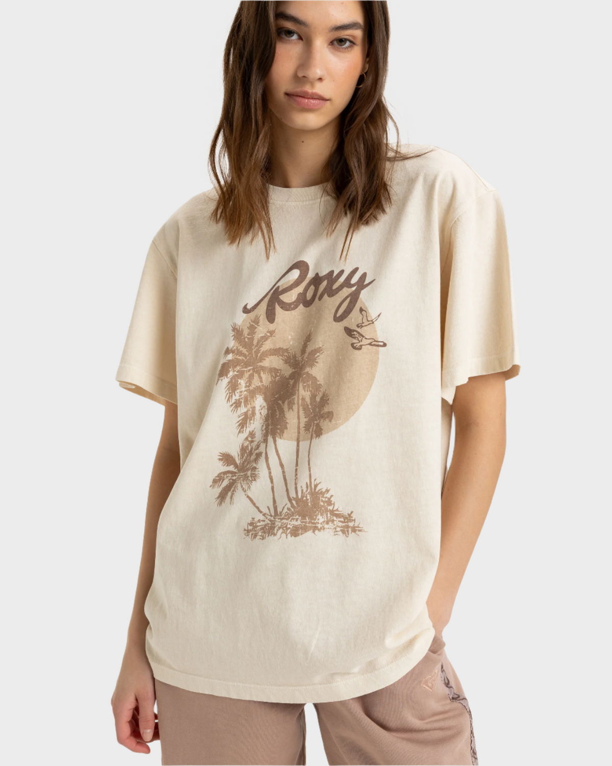 Womens Sunny Oversized Stone Wash T-Shirt – Roxy