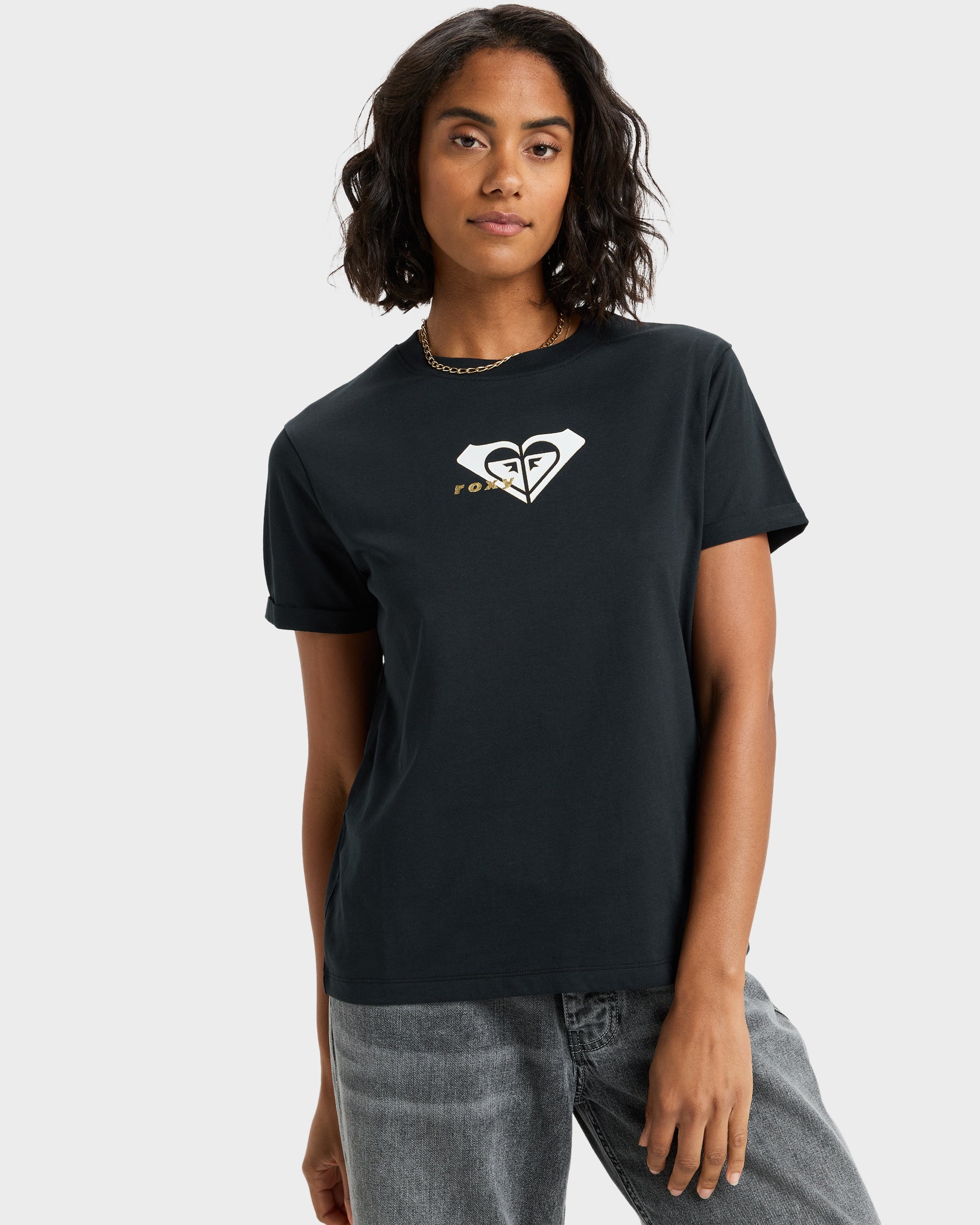 Womens Vl Ocean Regular Co T-Shirt – Anthracite – Roxy Australia