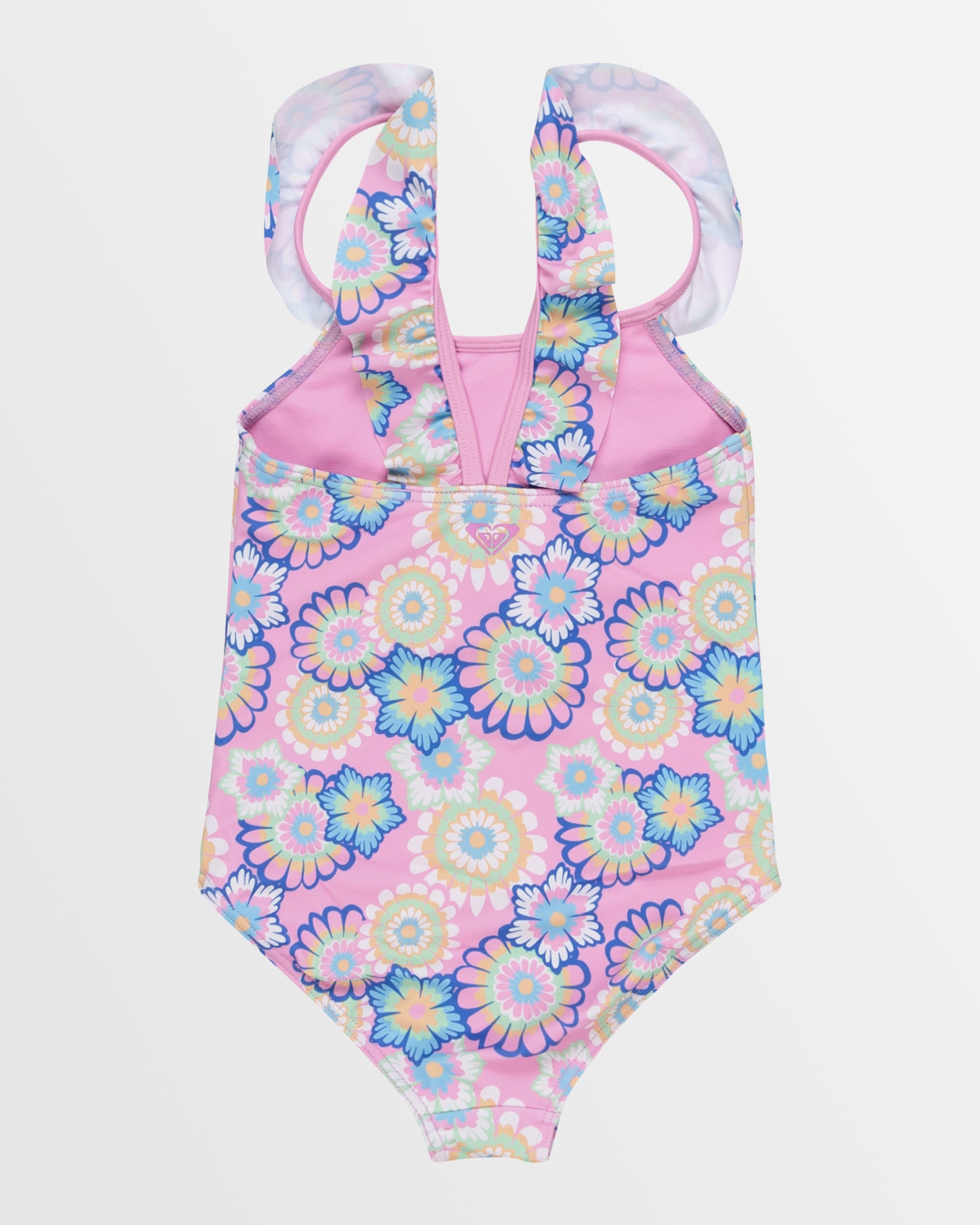 Girls 2-7 Flower Party One Piece Swimsuit - LILAC CHIFFON FLOWER PARTY ...