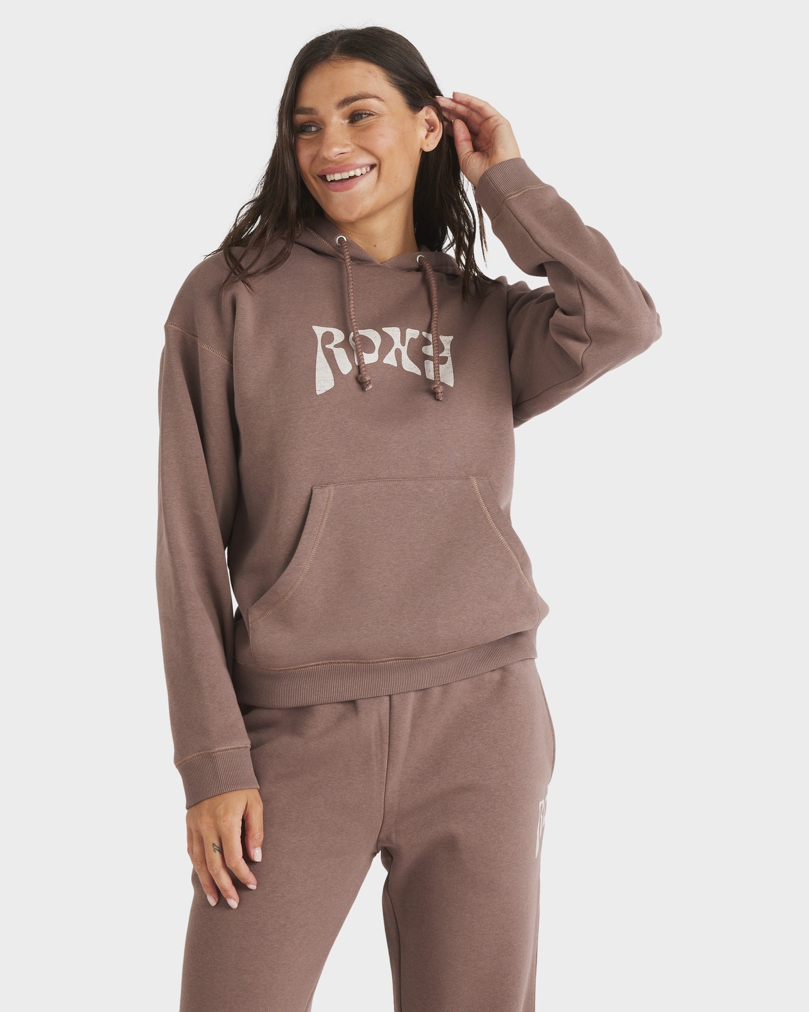 Womens Endless Days Pullover Hoodie - DEEP TAUPE | Roxy