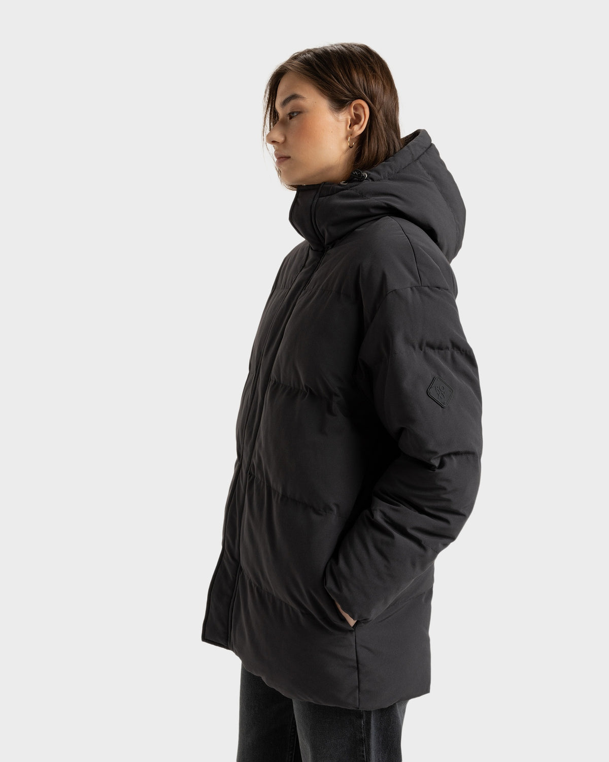 Womens Ocean Ways Puffer Jacket – Phantom – Roxy Australia