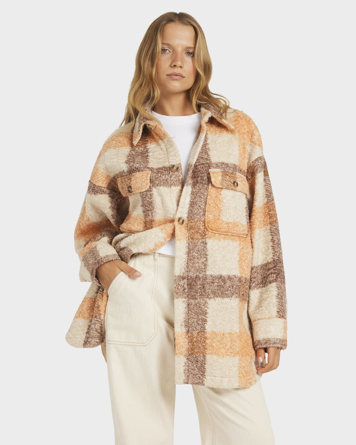 Womens Over And Out Shacket – Roxy