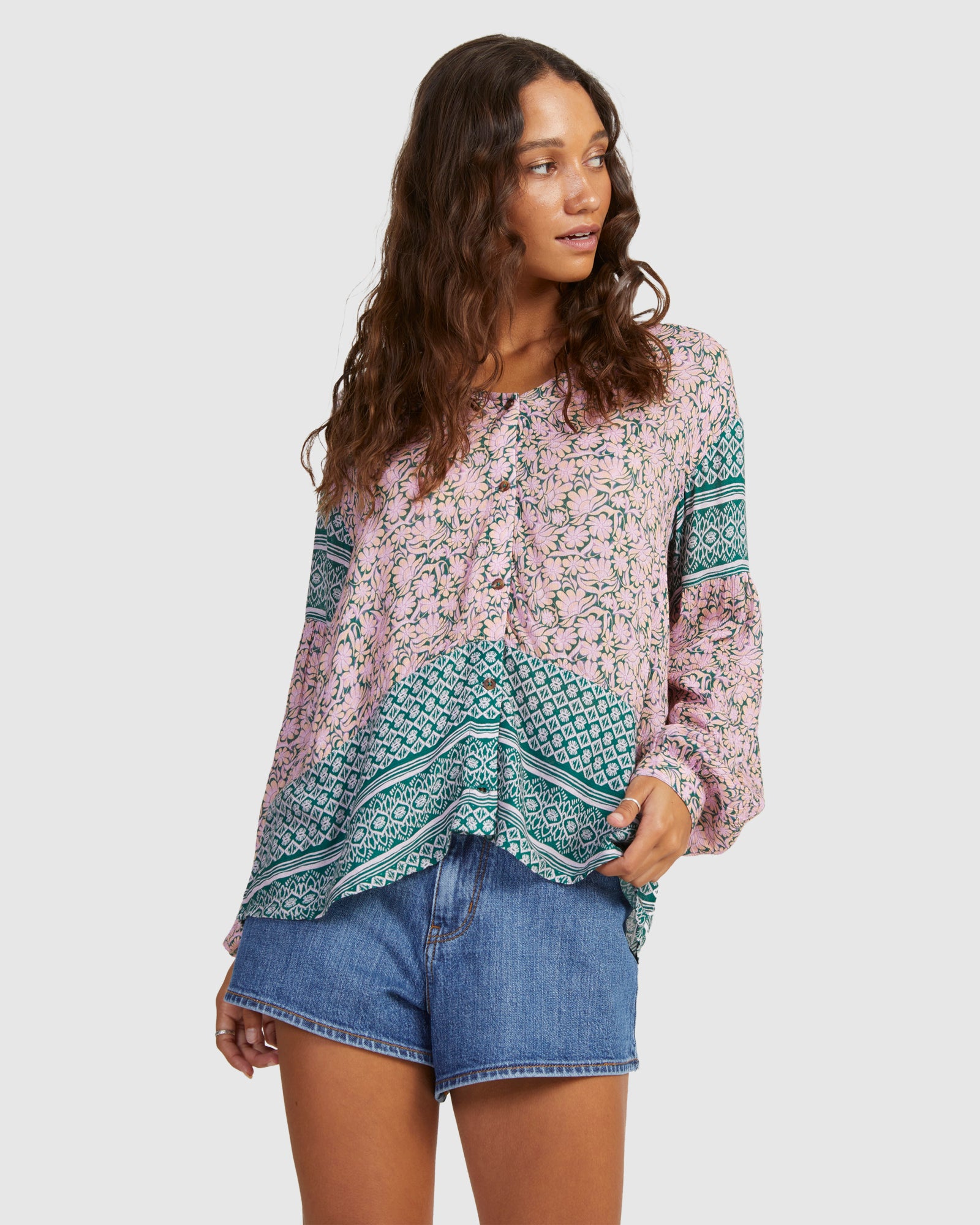 Womens Poolside Plans Top - AVENTURINE FREE SPIRIT | Roxy